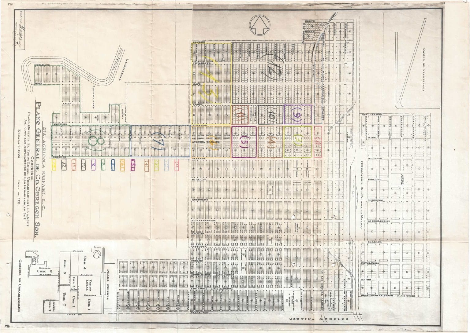 Ciudad Obregón a través de los mapas - Memorias de Cajeme